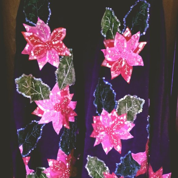 berek | Sweaters | Berek 2 By Takako Sakon Poinsettia Cardigan Vintage ...